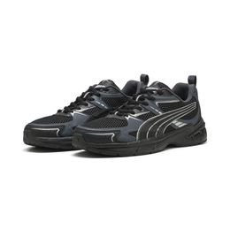 Sneaker Puma "Milenio Tech 2000 Sneakers Erwachsene", Herren, Gr. 36, schwarz strong gray silber metallic, Schuhe Sneaker
