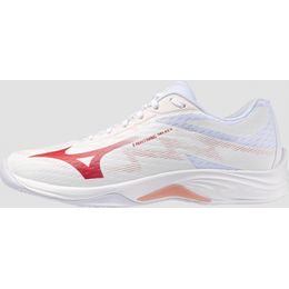 Hallenschuh Mizuno "LIGHTNING SELECT", Damen, Gr. 39, wei&szlig;, rose elegance, lava falls, Synthetik, Schuhe Hallenschuh, besonders geeignet f&uuml;r Volleyball