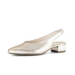 Gabor Damen Slingpumps "Slingpumps", Gr. 38gold, Schuhe