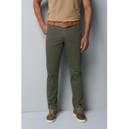 Chinos MEYER "M5 Slim", Herren, Gr. 32, L&auml;nge 32, gr&uuml;n (oliv), 97% Baumwolle, 3% Elasthan, unifarben, slim fit lang, Hosen, aus Bio-Baumwolle