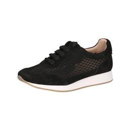 Sneaker Peter Kaiser "Peter Kaiser Sneaker Leder/Textil", Damen, Gr. 36, schwarz, Leder, Textil, Schuhe Sneaker