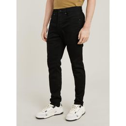 G-Star Raw Regular-fit-Jeans G-STAR "D-Staq Slim Jeans", Herren, Gr. 30, L&auml;nge 30, pitch schwarz, Obermaterial: 66% Baumwolle, 26% Baumwolle, 7% Elastomultiester, 1% Elasthan, Jeans