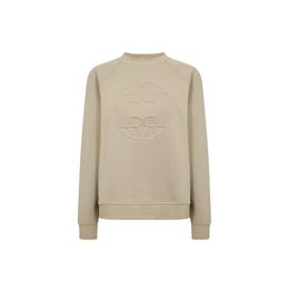 Levete Room Damen Strickpullover "Levete Room Sweater LR-NUKA 11"1195, island fossil, Gr. L, Obermaterial: 80% Baumwolle, 20% Polyester, Pullover