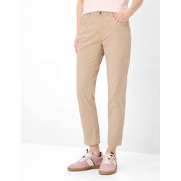 5-Pocket-Hose Brax "Style MARY S", Damen, Gr. 36K18, Kurzgr&ouml;&szlig;en, beige, Hosen 5-Pocket-Hose