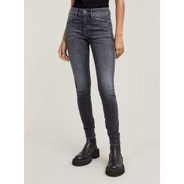 G-Star Raw 5-Pocket-Jeans G-STAR "3301 Skinny Jeans", Damen, Gr. 25, L&auml;nge 30, faded schwarz magnet, Obermaterial: 91% Baumwolle, 8% Elastomultiester, 1% Elasthan, Jeans 5-Pocket-Jeans