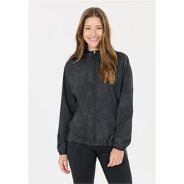 Laufjacke Endurance "Braylen", Damen, Gr. 34, schwarz (grau, mehrfarbig), 80% Polyester, 20% Elasthan, bedruckt, normal, ohne Ausschnitt, Jacken, mit 4-Wege-Stretch f&uuml;r viel Bewegungsfreiheit