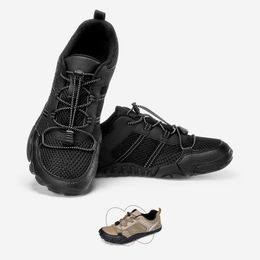 Barfu&szlig;schuh DOTALES "Stride Barfu&szlig;schuhe Damen & Herren Barfu&szlig; Sneaker", Damen, Gr. 39, Normalschaft, schwarz, Mesh, Polyurethan, Schuhe Barfu&szlig;schuh, Minimalschuhe