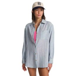 Langarmshirt Billabong "Wanderer", Damen, Gr. L, twilight blau, Obermaterial: 100% Walkfrottier;, Shirts Langarmshirt