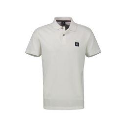 Poloshirt Lerros "Poloshirt mit Waffelstruktur, grosse Gr&ouml;&szlig;en", Herren, Gr. 5XL, broken wei&szlig;, 100% Baumwolle, ohne Ausschnitt, Shirts