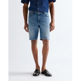 Jeansshorts Wrangler "Texas", Damen, Gr. 38, N-Gr, harbor_blau, Denim/Jeans, Obermaterial: 99% Baumwolle, 1% Elasthan, Basic, Jeans Jeansshorts