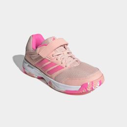 Hallenschuh adidas Performance "SPEEDCOURT INDOOR KIDS", M&auml;dchen, Gr. 38,5, blush pink, lucid pink, ftwr wei&szlig;, Synthetik, Textil, Schuhe Hallenschuh, geeignet f&uuml;r jeden Hallensport, Indoorschuhe f&uuml;r Kinder & Jugendliche