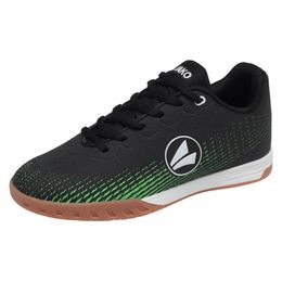 Indoorschuh Jako "J-SI SKILL", M&auml;dchen, Gr. 36, gr&uuml;n (neon gr&uuml;n, jet schwarz), Synthetik, Schuhe, Hallenschuh, Sportschuhe