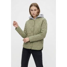 Steppjacke Only "ONLRISSO LIFE HOOD QUILT JACKET CC OTW", Damen, Gr. XL, mermaid, Web, Obermaterial: 100% Polyamid, unifarben, normal, Rundhals, Jacken Steppjacke, mit abnehmbarer Kapuze