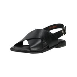 Riemchensandale Pikolinos "Pikolinos Sandalen Leder", Damen, Gr. 38, schwarz, schwarz, Leder, Schuhe Riemchensandale