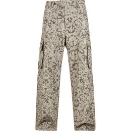 Cargohose PEQUS "PEQUS PEQUS Camo Cargo", Damen, Gr. L, US-Gr&ouml;&szlig;en, aluminium, 65% Baumwolle, 35% Polyester, relaxed fit, Hosen Cargohose