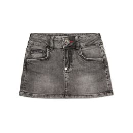 Minirock Philipp Plein "Mini-Rock", M&auml;dchen, Gr. 8, 10go, grau smoke, Obermaterial: 92% Baumwolle, 6% Elastomultiester, 2% Elasthan; Futter: 65% Polyester, 35% Baumwolle, R&ouml;cke Minirock