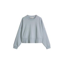 Marc O'Polo Sweatshirt MARC O'POLO, Damen, Gr. L, grau horizon, Sweatware, Obermaterial: 100% Baumwolle, relaxed fit kurz, Rundhals, B&uuml;ndchen, Sweatshirts Sweatshirt, relaxed fit mit recycelter Baumwolle, cropped