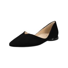 H&ouml;gl Ballerina H&Ouml;GL "H&ouml;gl Ballerinas Veloursleder", Damen, Gr. 38, schwarz, schwarz, Veloursleder, Schuhe Ballerina
