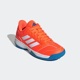 Hallenschuh adidas Performance "LIGRA 8 INDOOR KIDS", M&auml;dchen, Gr. 33, orange (team solar orange, cloud wei&szlig;, cloud wei&szlig;), Synthetik, Textil, Schuhe Hallenschuh, geeignet f&uuml;r jeden Hallensport, Indoorschuhe f&uuml;r Kinder & Jugendliche