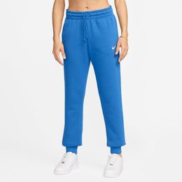 Nike Sportswear Damen Sporthose "W NSW PHNX FLC MR PANT STD"lt photo blau, Gr. S, Hosen