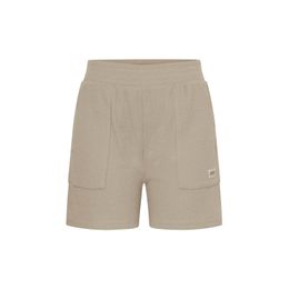 Shorts oxmo "Shorts OXWim", Damen, Gr. XL, N-Gr, braun (roasted cashew), Obermaterial: 57% Baumwolle CO. 43% Polyester PES., Hosen Shorts