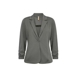 Blusenblazer soyaconcept "Soya Concept Blazer SC-SIHAM 97", Damen, Gr. L, 7390 misty, Obermaterial: 95% Polyester, 5% Elasthan, Blazer Blusenblazer