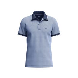 Poloshirt Fynch-Hatton, Herren, Gr. 4XL, new breeze, Web, Obermaterial: 100% Baumwolle, kontrastfarbene Details, unifarben, regular fit normal, ohne Ausschnitt, kontrastfarben, Shirts, mit Logo Stickerei