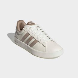 Sneaker adidas Sportswear "GRAND COURT 3.0", Damen, Gr. 38,5, sanftes wei&szlig;, trace khaki, trace khaki, Synthetik, Textil, Schuhe Sneaker