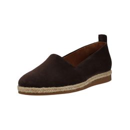 Espadrille Paul Green "Paul Green Halbschuhe Veloursleder", Damen, Gr. 39, braun, Schuhe Espadrille