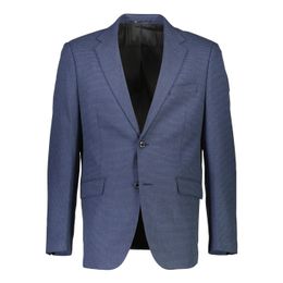 Anzugsakko LINDBERGH "Blazer Modern Fit", Herren, Gr. 24, blau (blau mix), Obermaterial: 77% Polyester, 21% Viskose, 2% Elasthan; Futter: 95% Polyester, 5% Elasthan, Sakkos
