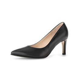 Pumps Gabor "Eleganter Pump", Damen, Gr. 38,5, schwarz, Schuhe Pumps