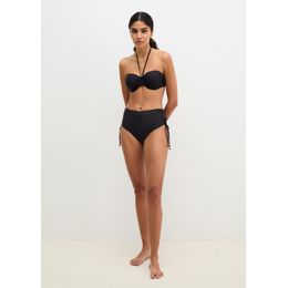 Marc O'Polo Bikini-Hose MARC O'POLO "Abstract Floral AOP", Damen, Gr. L, N-Gr, schwarz, Obermaterial: 84% Polyamid, 16% Elasthan, Badehosen Bikini-Hose