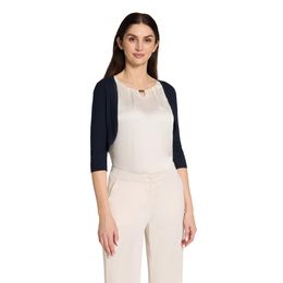 Bolerojacke Vera Mont "Damen figurbetont", Damen, Gr. 40, blau (night sky), Jersey, Obermaterial: 92% Viskose, 8% Elasthan. Besatz: 100% Polyester, festlich, figurbetont, Jacken
