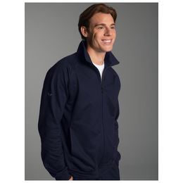 Sweatjacke TRIGEMA "TRIGEMA Raglanjacke aus Sweat-Qualit&auml;t", Herren, Gr. 3XL, blau (navy), 70% Baumwolle, 30% Polyester, Sweatjacken Sweatjacke