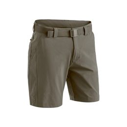 Funktionsshorts Maier Sports "Nil Short M", Herren, Gr. 46, Normalgr&ouml;&szlig;en, braun (schlamm), 90% Polyamid, 10% Elasthan, Hosen, Herren Shorts, kurze Wanderhose, Outdoorhose 4 Taschen, Regular Fit
