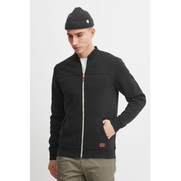Sweatjacke Blend "BHArco", Herren, Gr. L, schwarz, Sweatware, 60% Baumwolle, 40% Polyester, unifarben, regular fit normal, ohne Ausschnitt, eingesetzt Rippb&uuml;ndchen, Sweatjacken Sweatjacke, Collegejacke mit Fleece-Innenseite