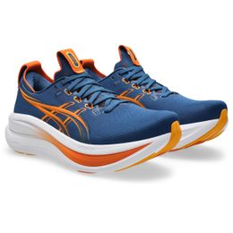 Laufschuh asics "GEL-NIMBUS 28", Damen, Gr. 42, twilight blau, anzu, Synthetik, Schuhe Laufschuh, mit Knit-Obermaterial, mit FF BLAST PLUS D&auml;mpfung