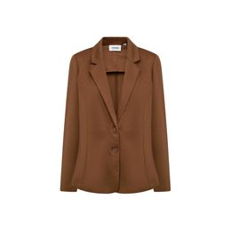 Blusenblazer WASABI CONCEPT "Wasabi Concept Blazer WA-SINA 1", Damen, Gr. 46-48, 8710 toffee, Obermaterial: 73% Polyester, 24% Viskose, 3% Elasthan, Blazer Blusenblazer
