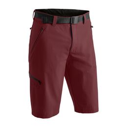 Bermudas Maier Sports "Nil Bermuda", Herren, Gr. 60, Normalgr&ouml;&szlig;en, weinrot, 90% Polyamid, 10% Elasthan, Hosen Bermudas, kurze Herren Wanderhose, moderne Outdoor-Bermuda, Trekkinghose