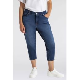 LEVI'S&reg; PLUS Caprijeans LEVI'S PLUS "Levi's 311&trade; Shaping Skinny Capri Jeans 22 (Gro&szlig;e Gr&ouml;&szlig;en)", Damen, Gr. 22 (54), N-Gr, blau (lapis amidst plus), Denim/Jeans, Obermaterial: 60% Baumwolle, 23% Viskose, 16% Polyester, 1% Elasthan, Jeans, aus elastischem Baumwollmix