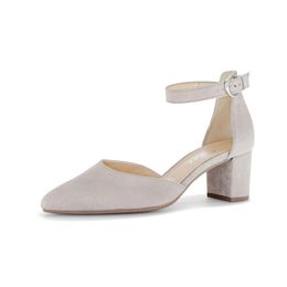 Spangenpumps Gabor "Spangenpumps", Damen, Gr. 37, grau, Schuhe Spangenpumps