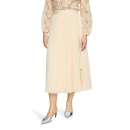 Maxirock Vera Mont "Damen mit Plissee", Damen, Gr. 38, champagne sorbet, Chiffon, Obermaterial: 100% Polyester; Futter: 100% Polyester, figurumspielend lang, R&ouml;cke Maxirock