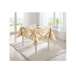 Tischdecke Gr. 1, beige, B:80cm L:80cm, Tischdecken, Tischdecke Gartentischdecke
