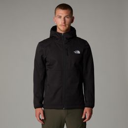 Softshelljacke The North Face, Herren, Gr. S, schwarz (tnf schwarz, np), Obermaterial: 100% Polyester, normal, Jacken Softshelljacke, windabweisend, mit verstellbarer Kapuze, mit anpassbarem Saum