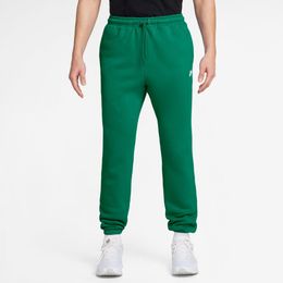 Nike Sportswear Herren Sporthose "Nike Club Men's Cuffed Brushed Fleece Pants"malachite, malachite, wei&szlig;, Gr. M, Hosen, sportlicher Stil, f&uuml;r