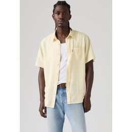 Levi's Jeanshemd LEVI'S, Herren, Gr. L, N-Gr, rutabaga, Denim/Jeans, Obermaterial: 43% Leinen, 34% Viskose, 23% Baumwolle, tailliert, Hemden Jeanshemd