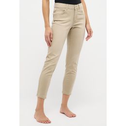 Straight-Jeans Angels "ORNELLA", Damen, Gr. 34, N-Gr, sand used, Denim/Jeans, Obermaterial: 89% Baumwolle, 8% Polyester, 3% Elasthan, Jeans Straight-Jeans