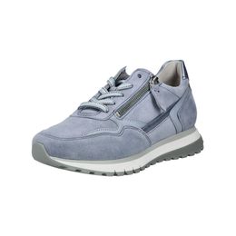 Sneaker Gabor COMFORT "Gabor Comfort Sneaker Leder", Damen, Gr. 38,5, sky, Leder, Schuhe Sneaker