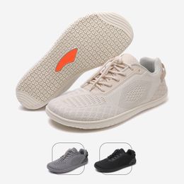 Barfu&szlig;schuh DOTALES "Litestep Barfu&szlig;schuhe Damen & Herren Barfu&szlig; Sneaker", Damen, Gr. 40, Normalschaft, beige, Kunstfaser, Mesh, Polyurethan, Textil, Schuhe Barfu&szlig;schuh, Minimalschuhe