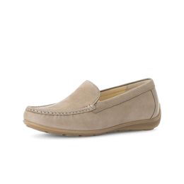 Mokassin Gabor "Mokassin", Damen, Gr. 43, beige, Schuhe Mokassin